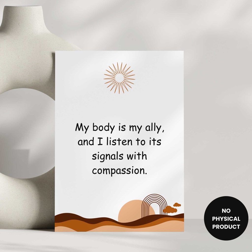 Printable Anxiety Affirmation Cards - Noorvida